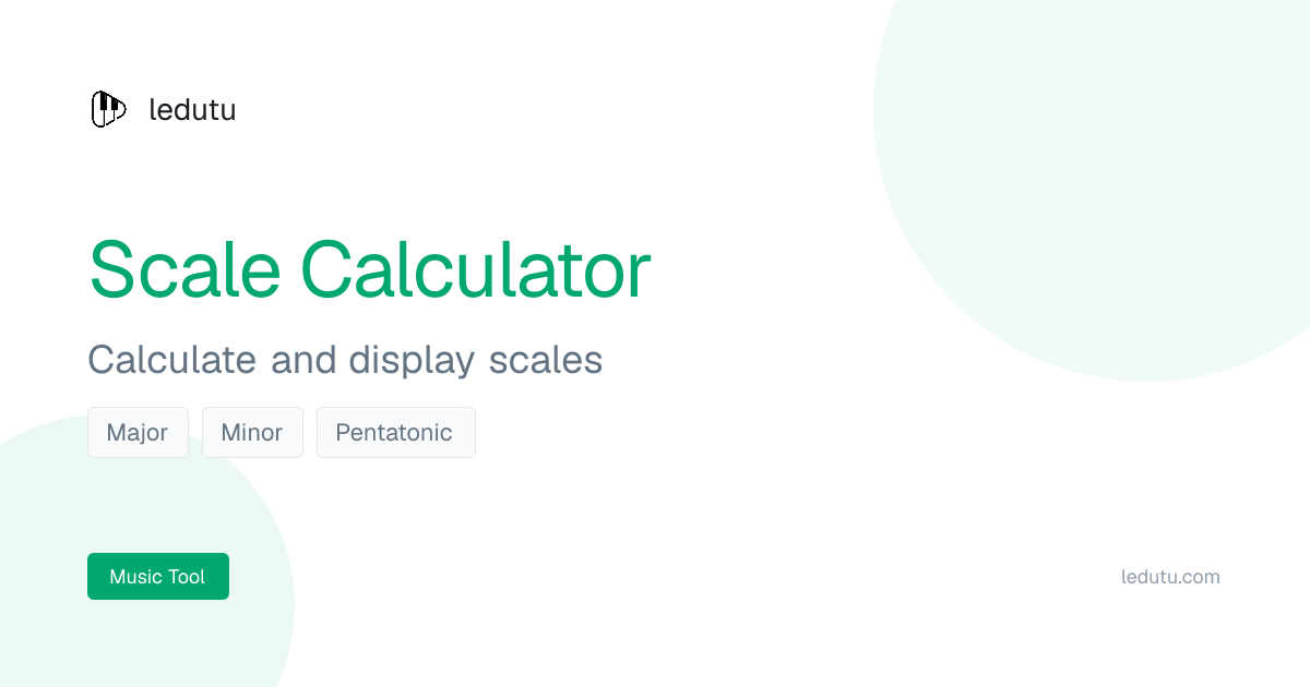 Scale Calculator | Calculate Scales